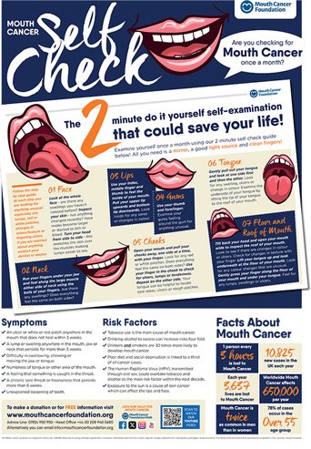 Mouth Cancer Self - Check Guide - Mouth Cancer Foundation